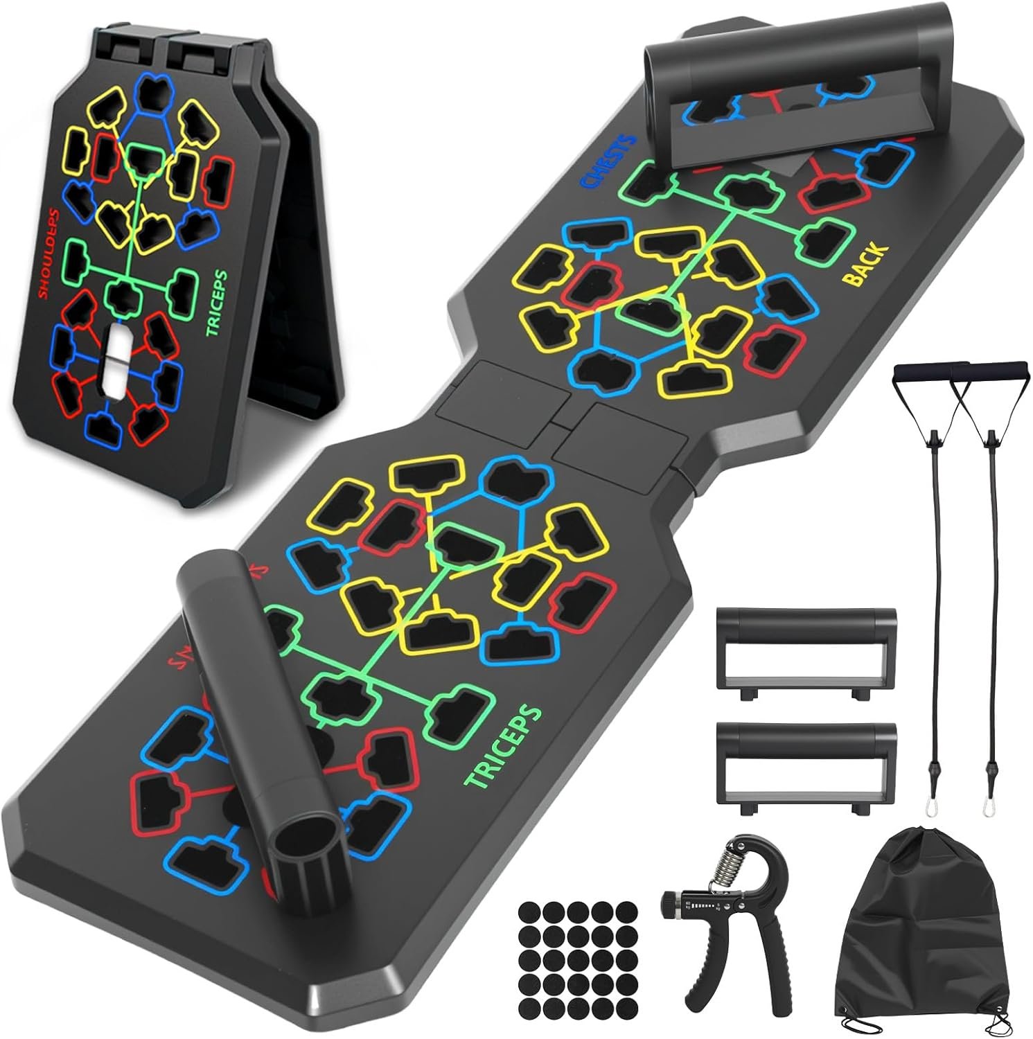 20-in-1 Foldable Push Up Board: The Ultimate Portable Home Gym ...