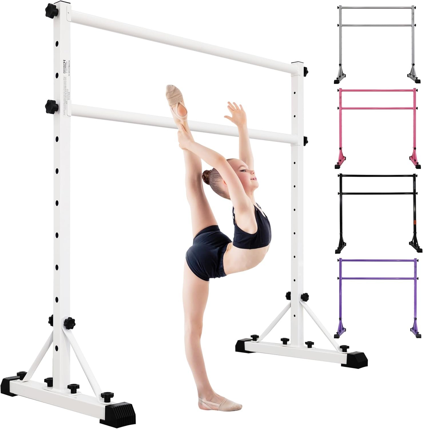 Review of Adjustable Portable Ballet Barres: Sturdy Fitness Equipment ...