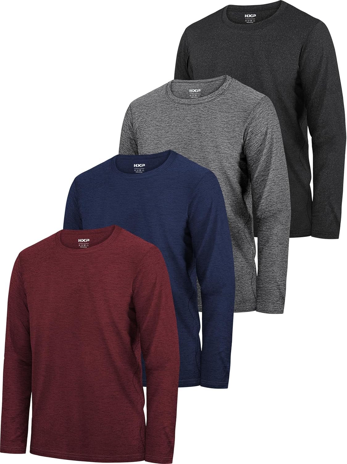 Review of HXP 4 Pack Boys' Long Sleeve Athletic Shirts: Quick-Dry ...