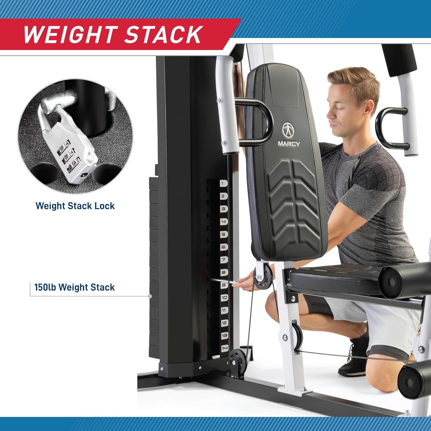 Comprehensive Review of the Marcy 150lb Stack Home Gym: Multifunctional ...