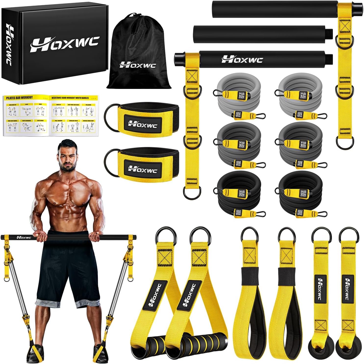 Transform Your Fitness Journey with HOXWC Heavy Duty Portable Workout ...